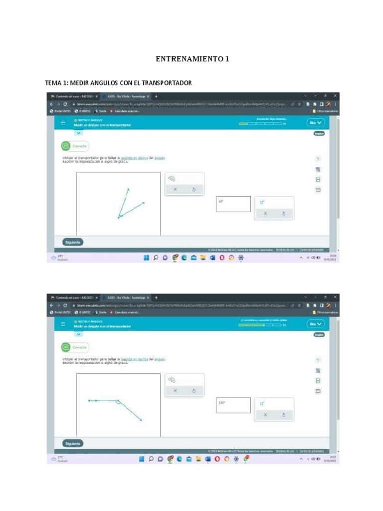 Entrenamiento 1 Geo | PDF