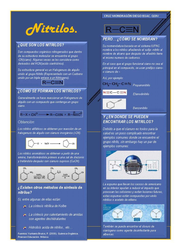 Nitrilos QUE SON LOS NITRILOS | PDF | Química | Compuestos de carbono
