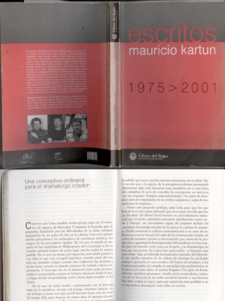 Escrito Dramaturgia Mauricio Kartun | PDF