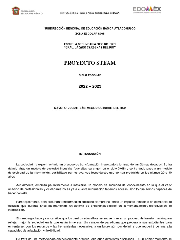Proyecto Stem | PDF | Agua | Entorno natural