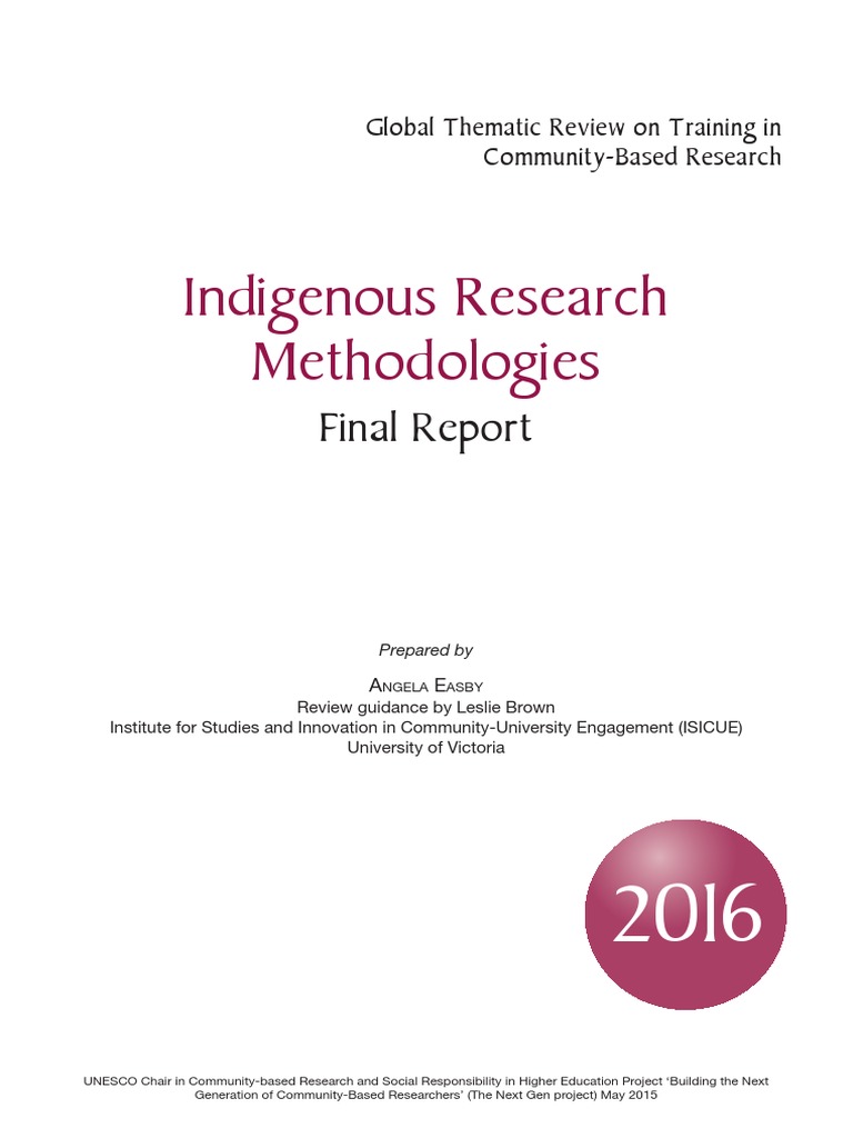 Indigenous research methodologies | PDF | Indigenous Peoples | Community