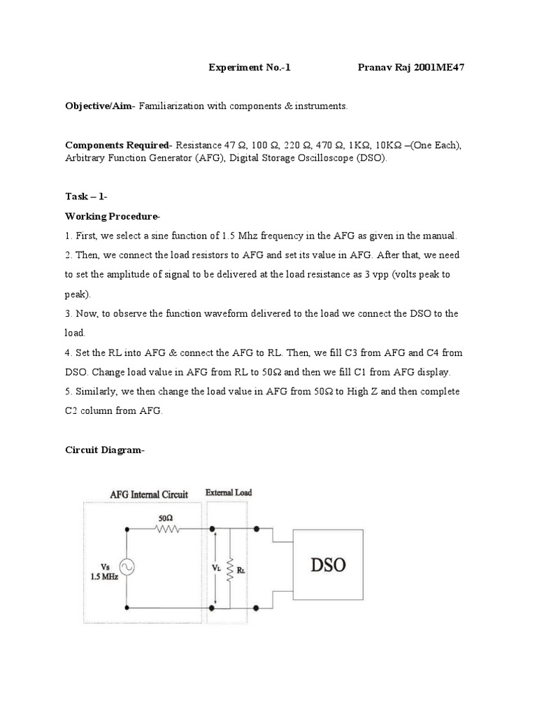 EE103 Exp1 | PDF | Science & Mathematics