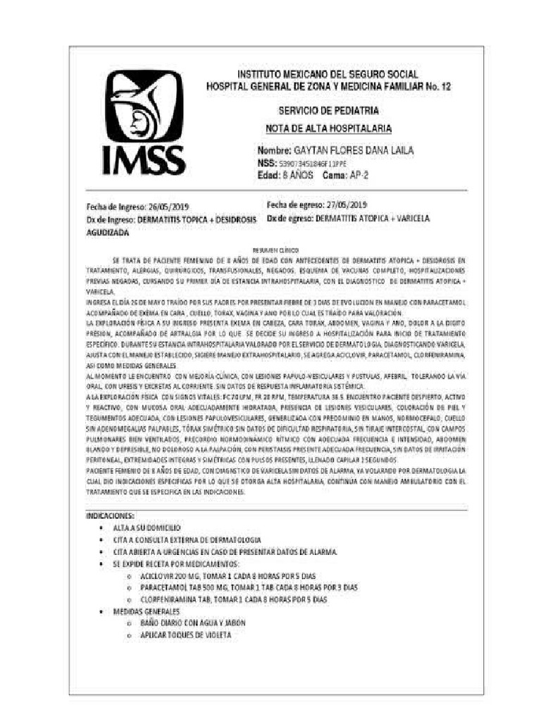 IMSS Receta | PDF