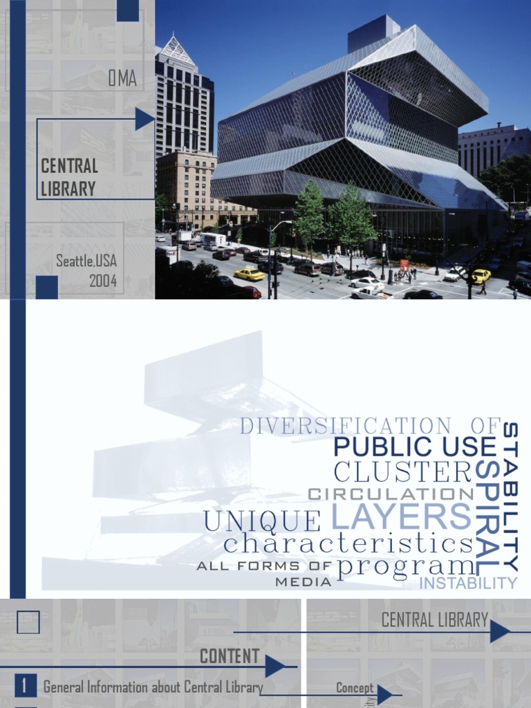 Seattle Central Library - OMA+LMN Architects | Download Free PDF | Libraries | Concept