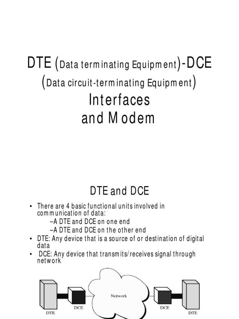 DTE-DCE Interfaces (Compatibility Mode) | PDF