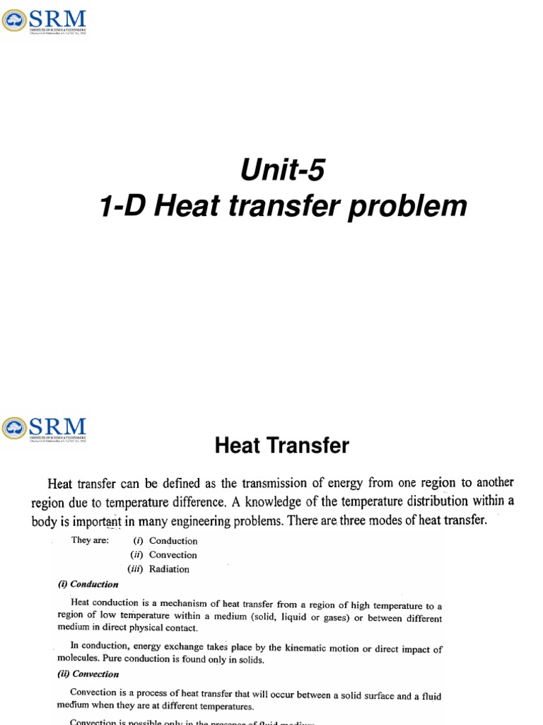 Unit-5 - Heat Transfer - PPTs | PDF
