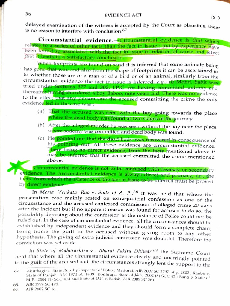 Circumstantial Evidence | PDF