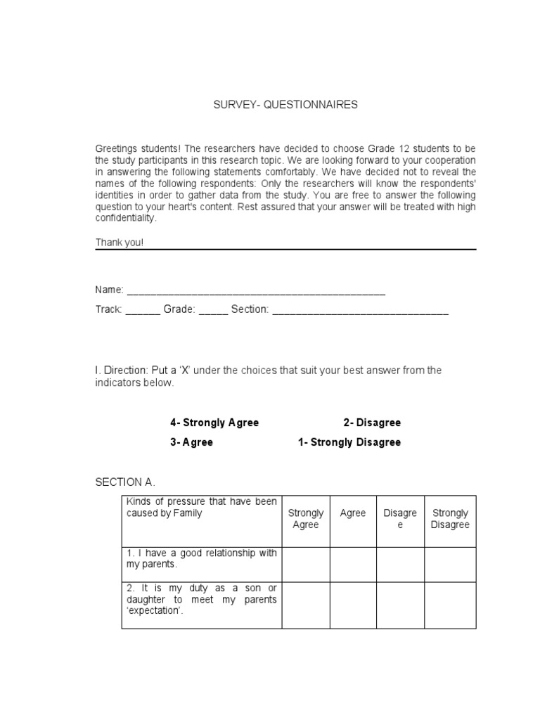 Questionnaires | PDF | Behavioural Sciences | Psychological Concepts