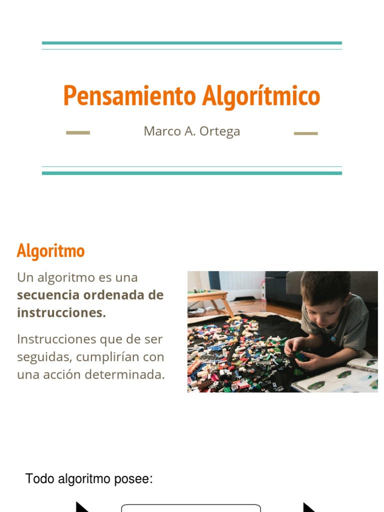 Presentación Pensamiento Algorítmico | PDF