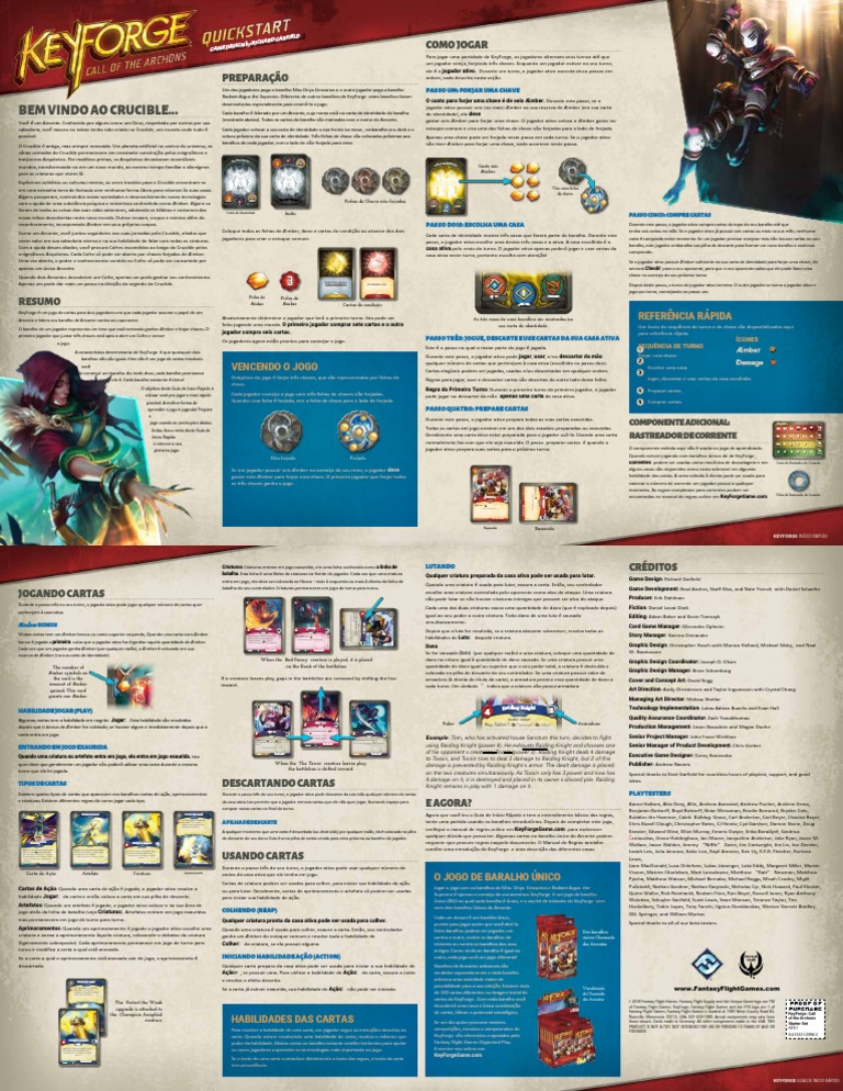 Keyforge Call of TH Guia de Inicio Rapido em Por 123019 | PDF