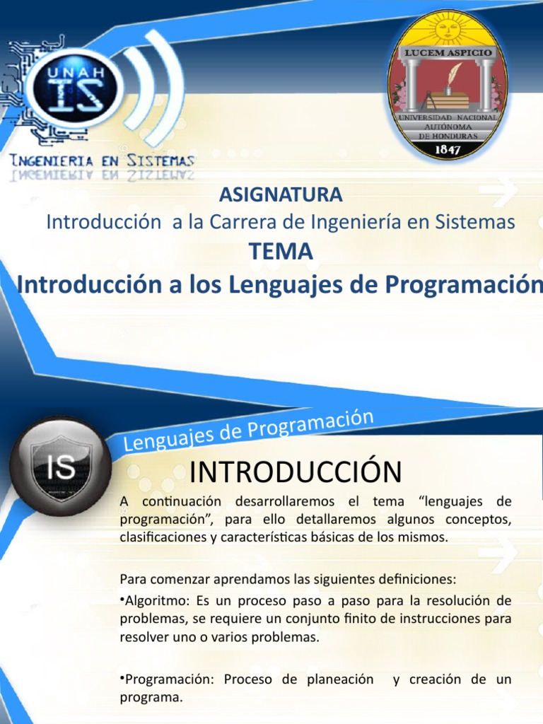 Introducción Lenguajes de Programacion | PDF | Lenguaje de programación ...