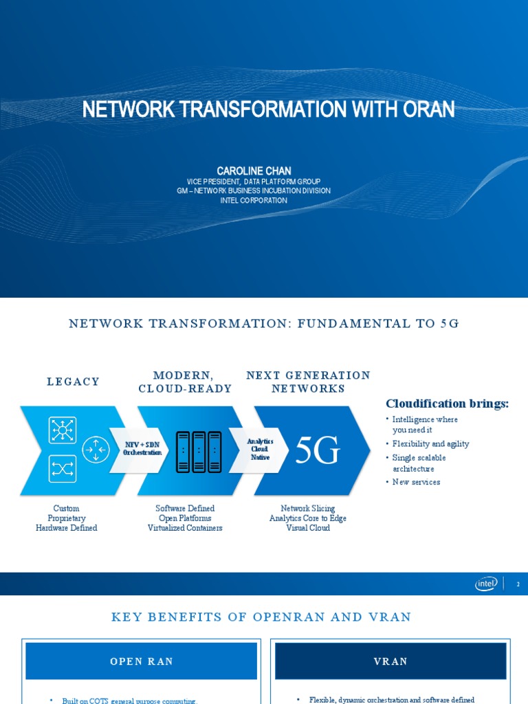 Netwrok Transofrmation With ORAN NTIA | PDF | Cloud Computing | Telecommunications