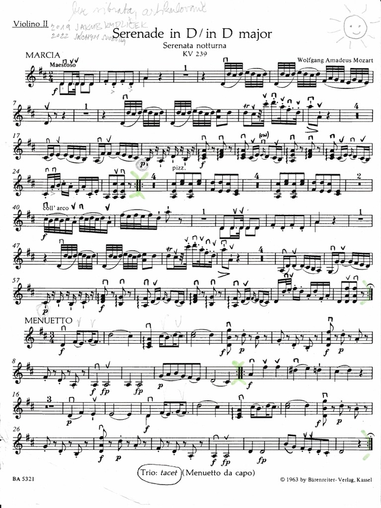 Mozart: Serenade in D Major, Serenata Notturna KV 239 - 20220907 - 0001 ...