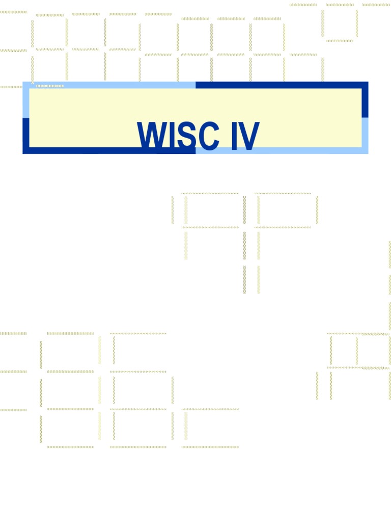 WISC-IV Interpretación | PDF | Memoria | Inteligencia