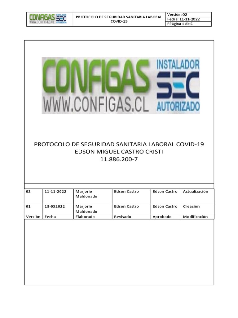 Protocolo Covid-19 Configas | PDF