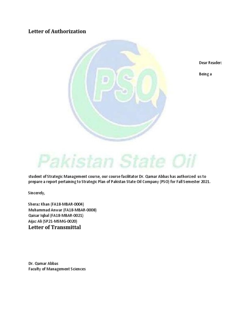 PSO Final Report-Strategic Management | PDF | Business | Economies