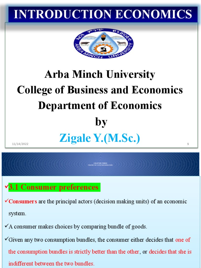 Chapter 3 Introduction Economics | Download Free PDF | Utility ...