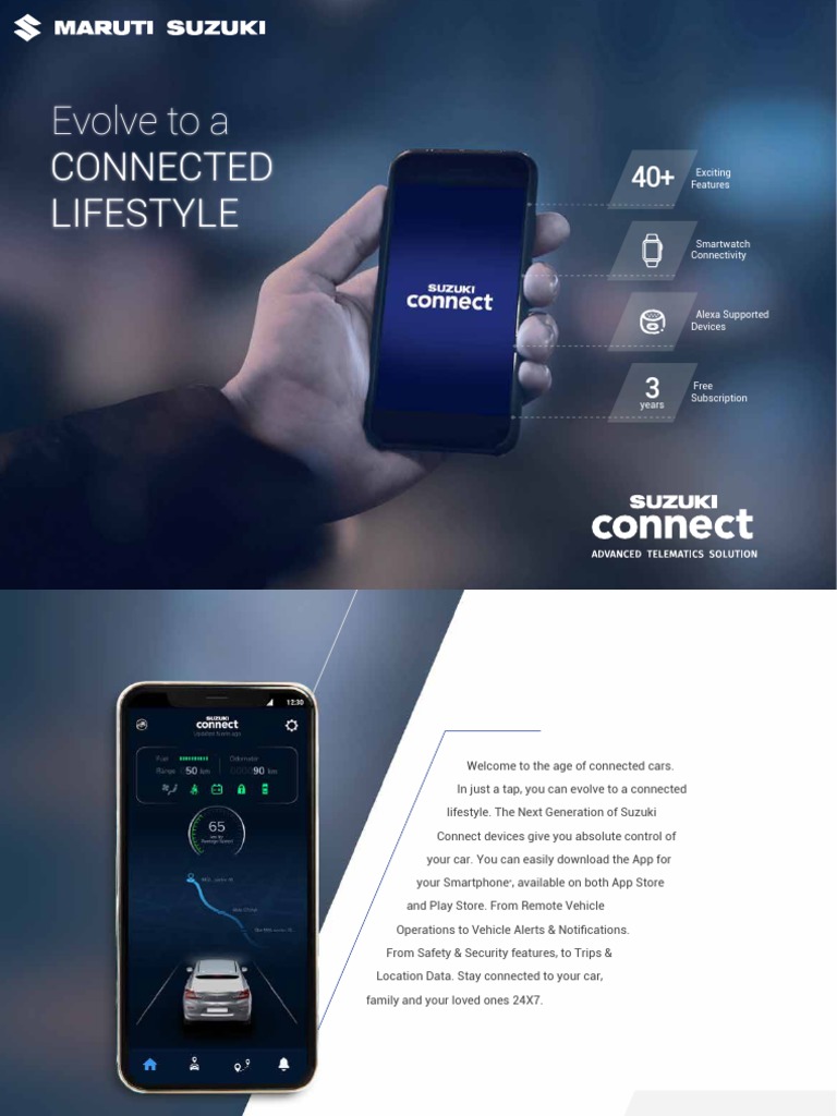 MS Suzuki Connect Brochure | PDF | Car | Smartwatch
