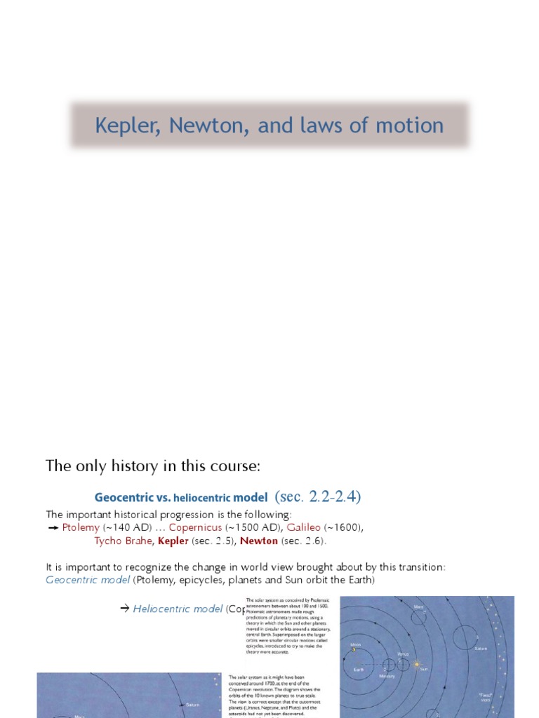 Kepler's Laws and Newton's Impact | PDF | Orbit | Force