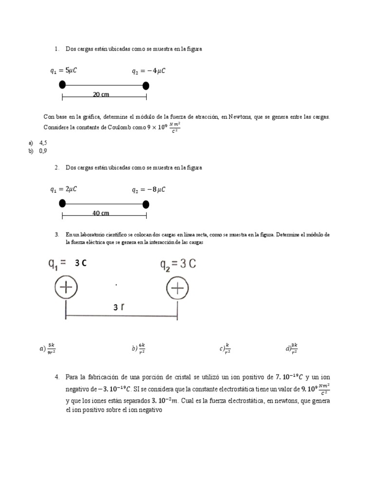 Ley de Coulomb | PDF