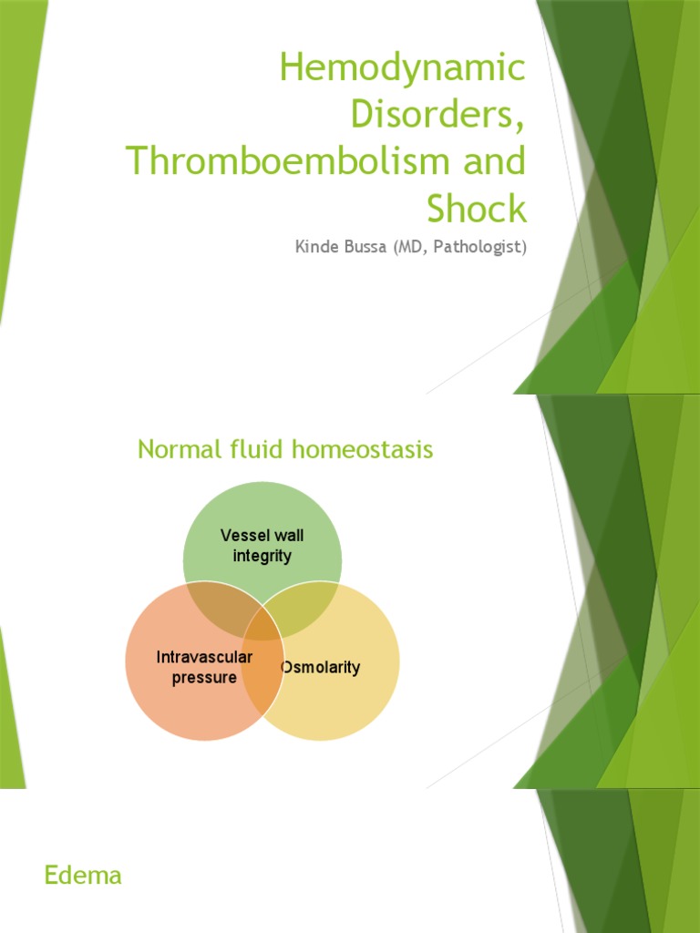 Hemodynamic Disorders and Edema Insights | PDF | Coagulation | Thrombus