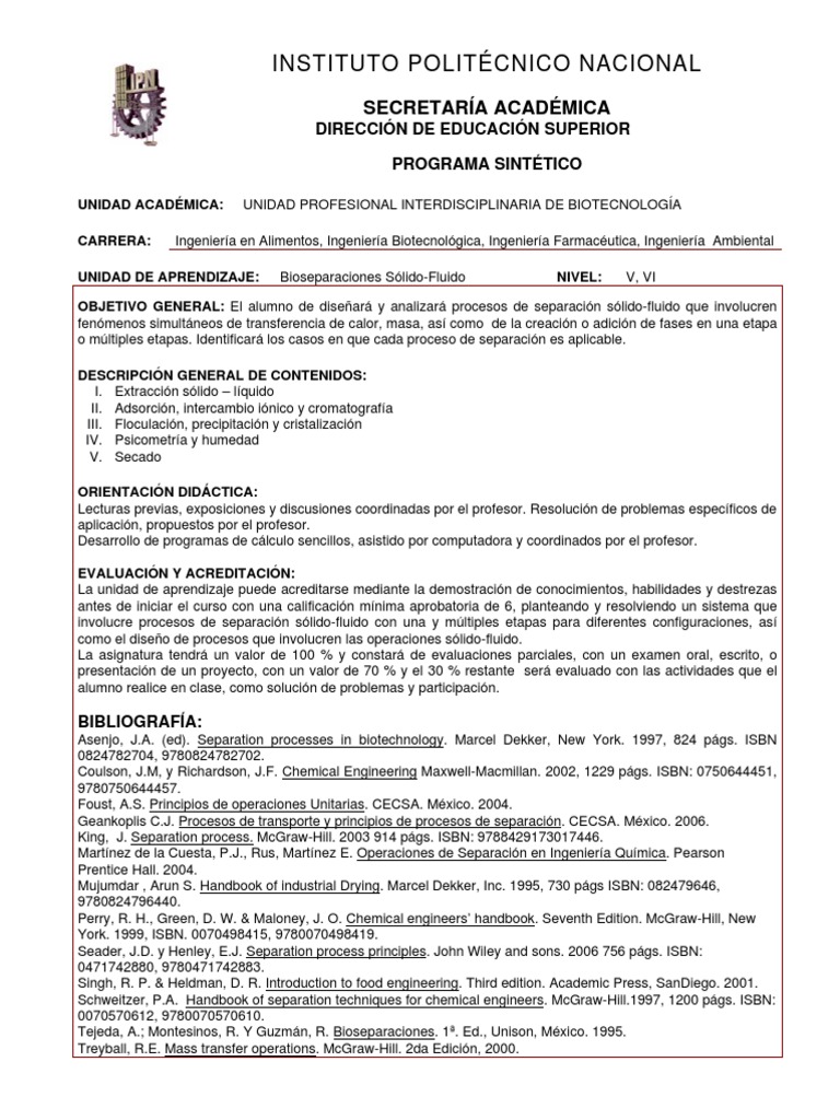 01-C.-Solid+Fluid Separation Processes | PDF | Química | Ciencias fisicas