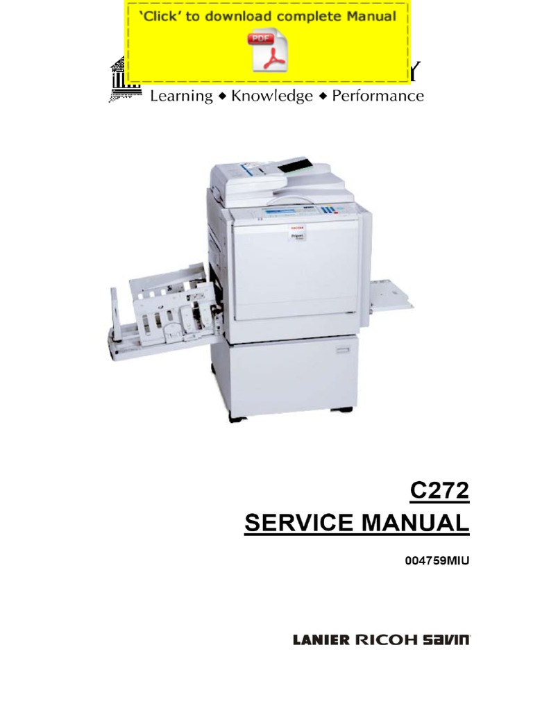 RICOH DX 4545 Service Manual Pages - Manualzz | PDF