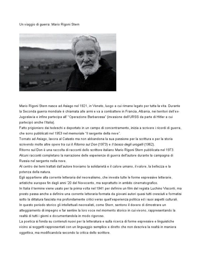 Mario Rigoni Stern | PDF