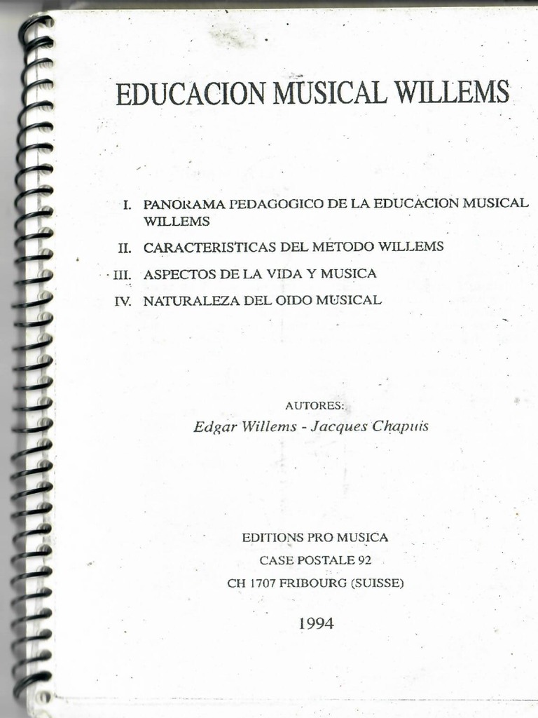 Educación Musical Willems | PDF