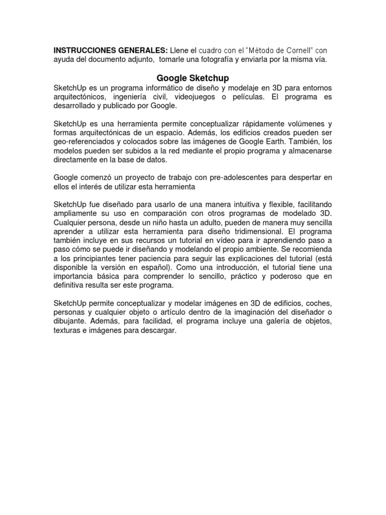 Google Sketchup | PDF