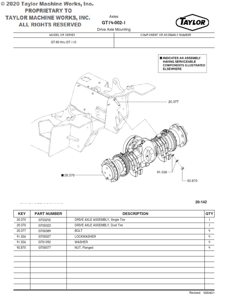 GT120 Drive Axle | PDF | Axle | Equipment
