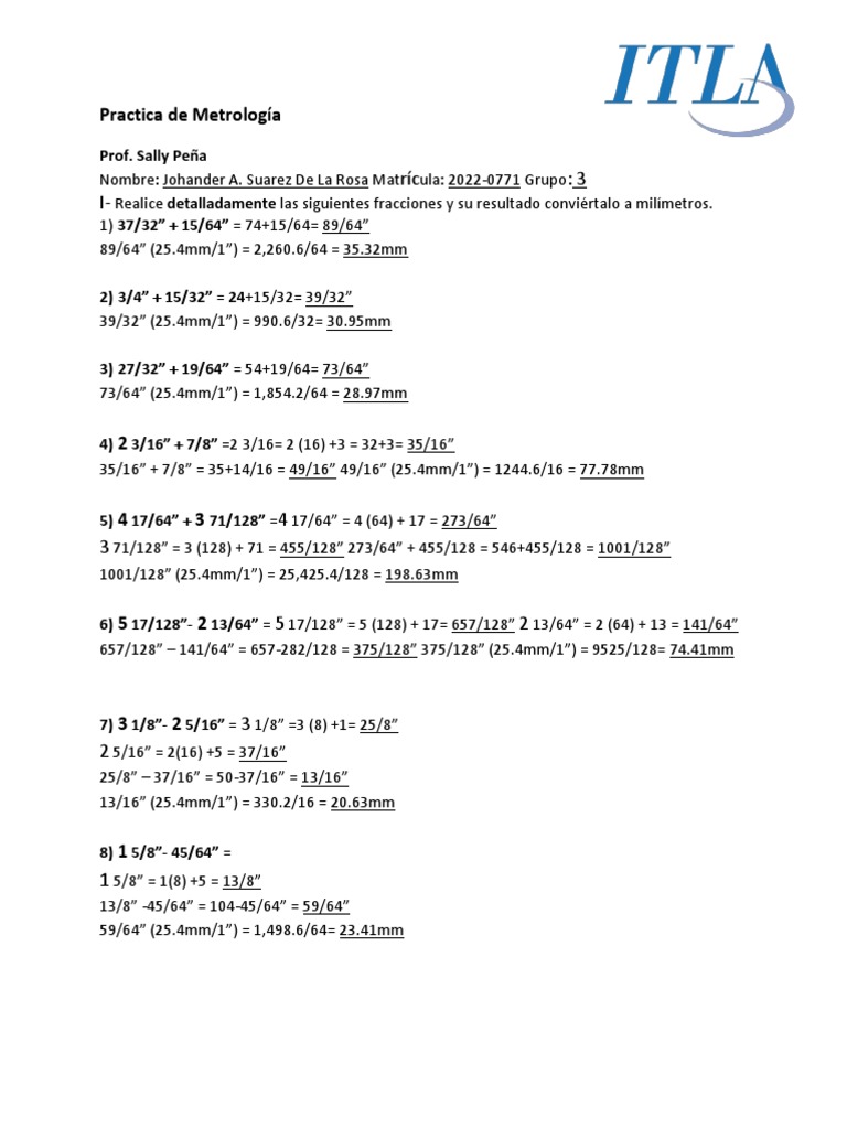 Practica de Conversiones.. | PDF