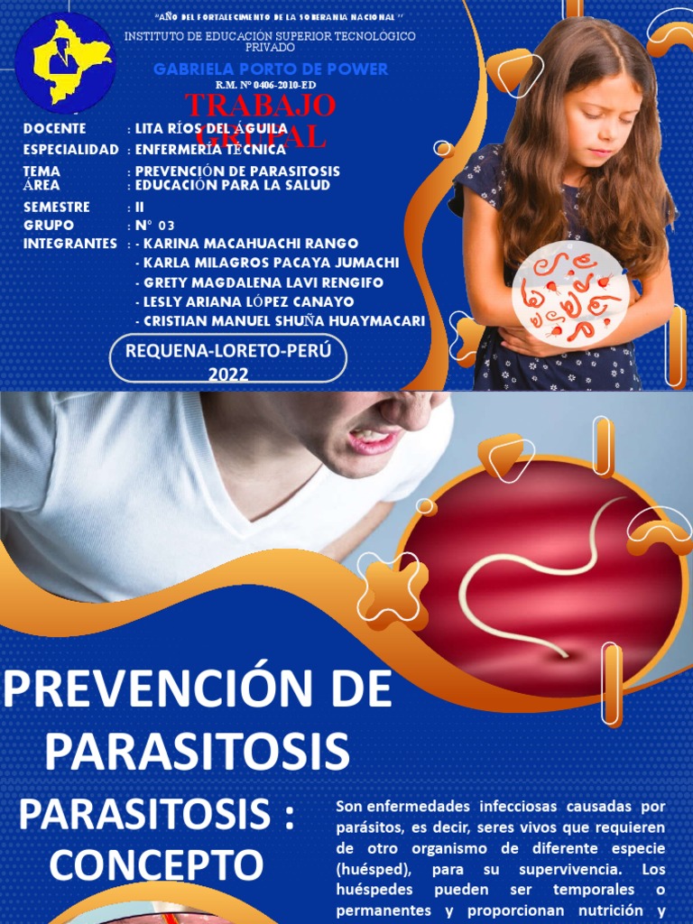 Prevención de Parasitosis | PDF | Diarrea | Especialidades Medicas