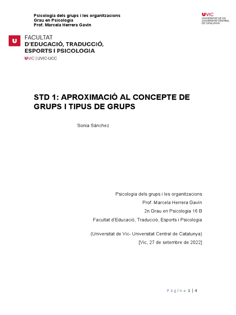 STD 1 | PDF