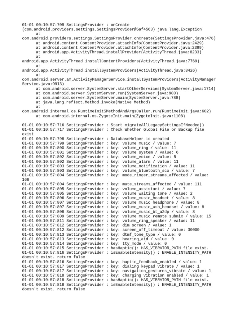 Settings Provider | PDF | Java (Programming Language) | Backup