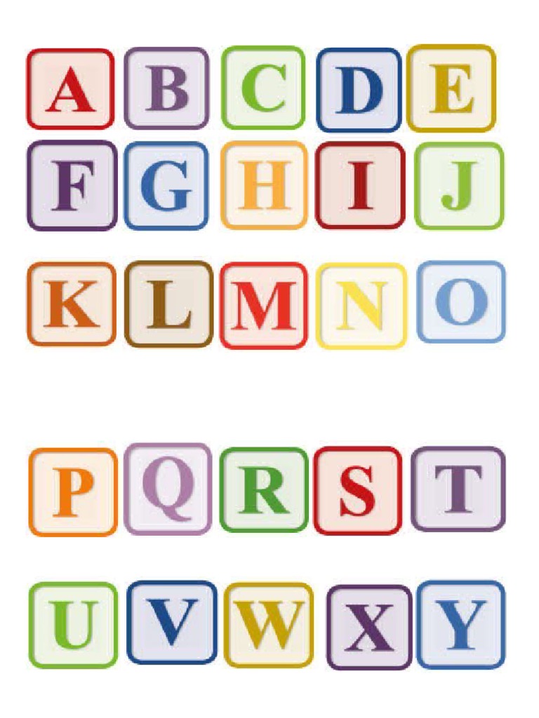 Abecedario A Colores | PDF