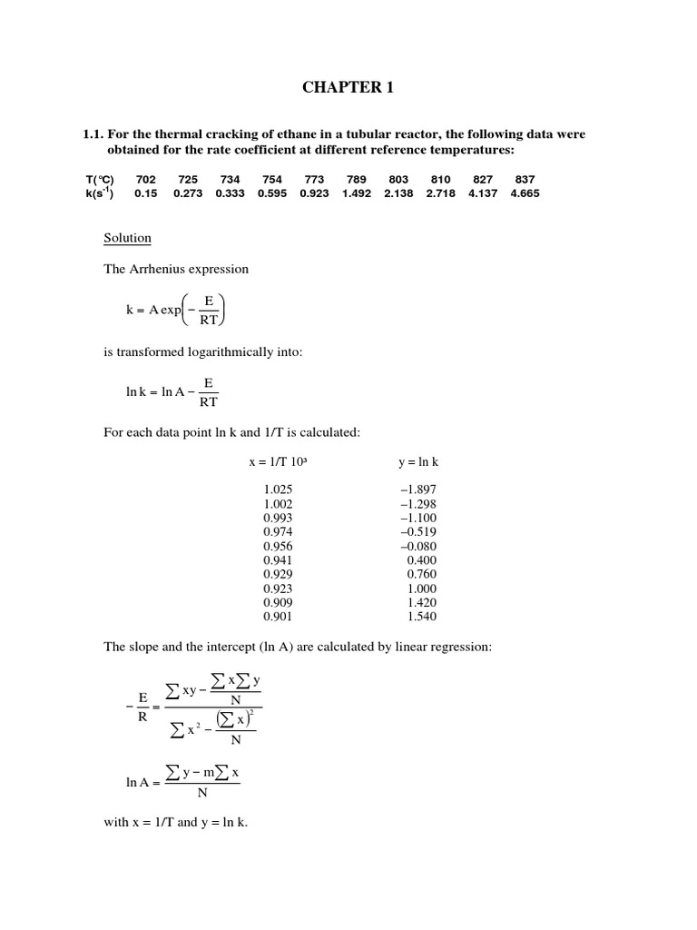 Solution - Chemical Reactor Analysis & Design | PDF | Chemistry ...