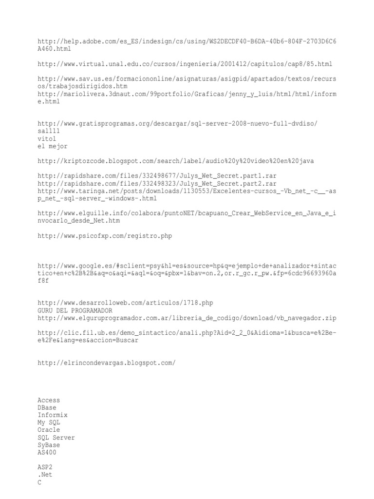 Recursos y Proyectos de Programación | PDF | Software | Informática