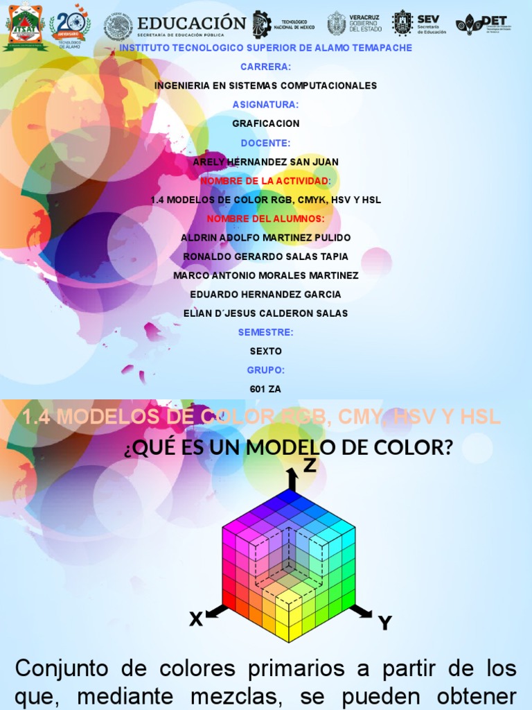 1.4 Modelos de Color RGB, Cmyk, HSV y HSL | PDF | Imagen | Diseño de ...