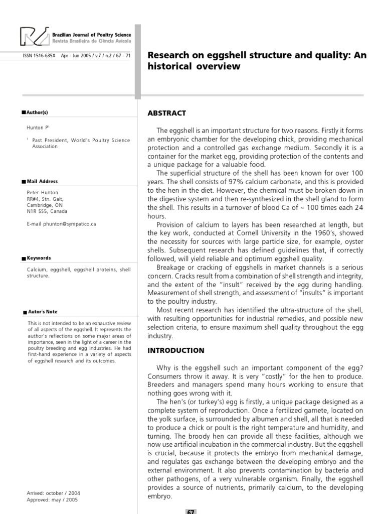 Eggs Structure | PDF | Calcium | Egg