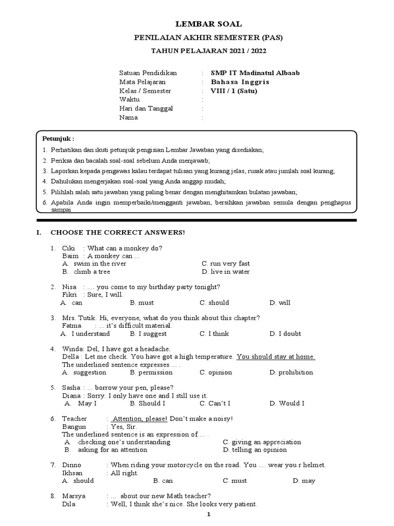 Pas 8 2021-2022 | PDF
