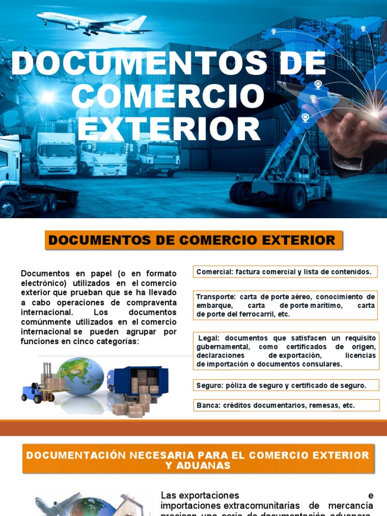 Documento de Comercio Exterior | PDF | aduana | El comercio internacional