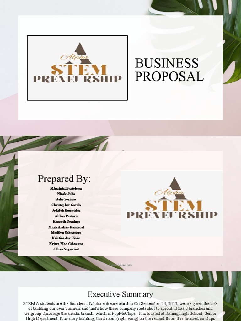 Business Proposal for PopMeChips Snack Branch Focusing on Providing ...