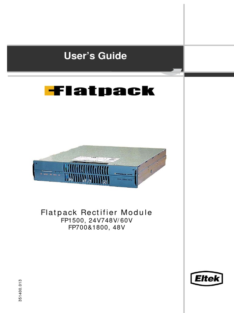013 UserGde Flatpack Rectifier Mod PDF | PDF | Rectifier | Power Supply
