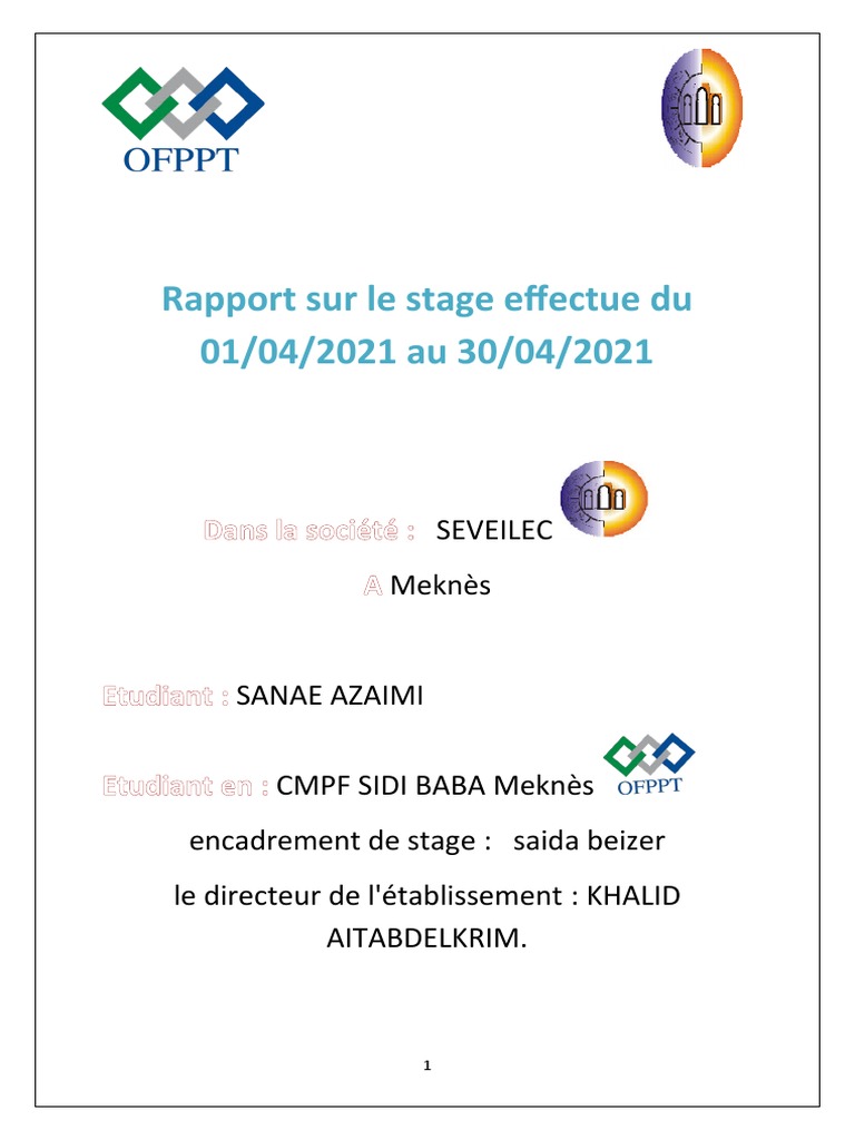Rapport Stage | PDF