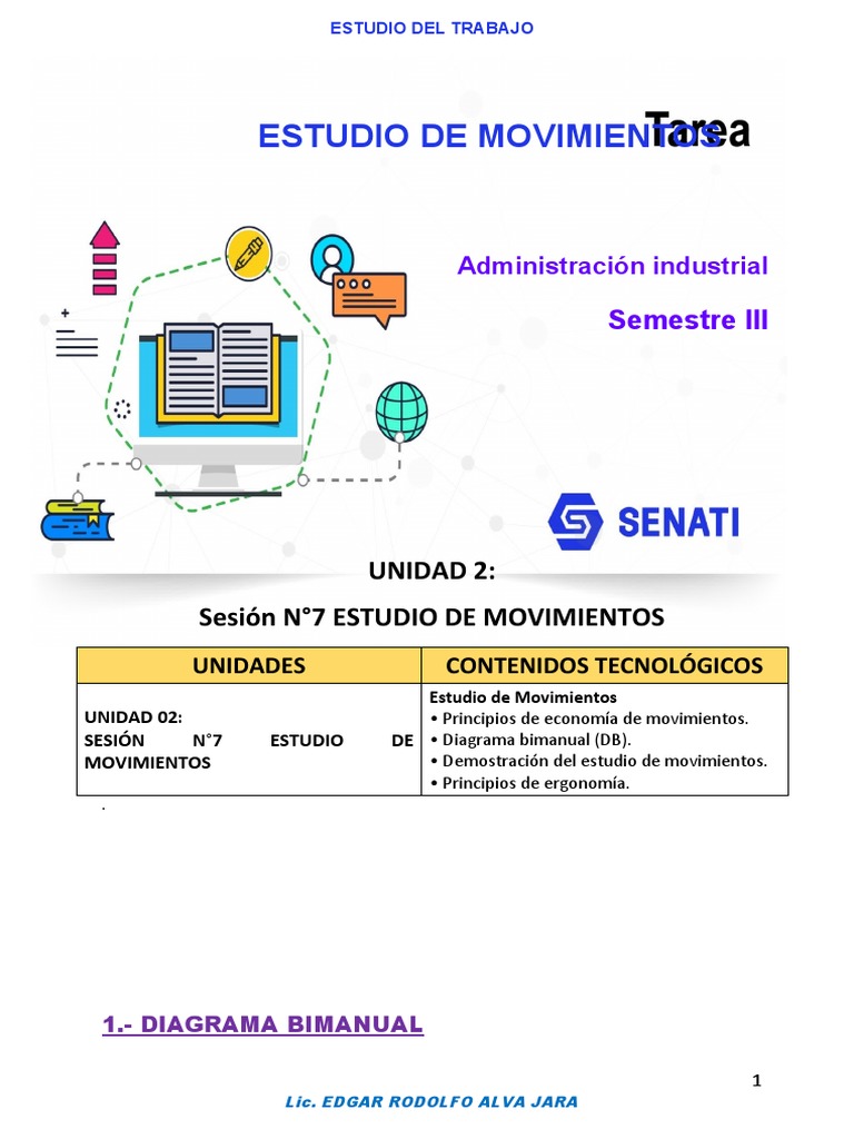 TAREA N°5 ESTUDIO DE MOVIMIENTOS | PDF