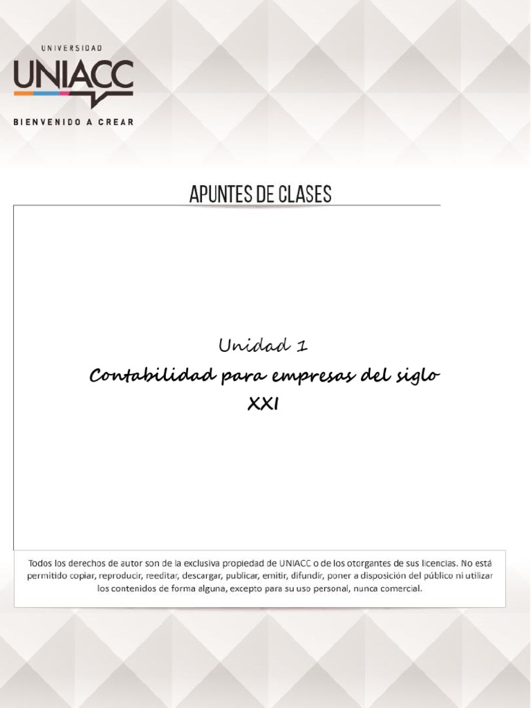 Apunte U1 | Descargar gratis PDF | Contabilidad | normas internacionales de INFORMACION FINANCIERA