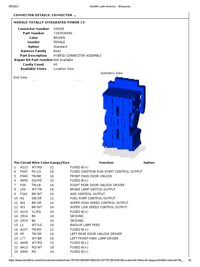 C5 Fuel Pump TIPM WK 2012 | PDF | Transport | Manufactured Goods