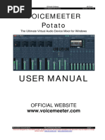 Voicemeeter Banana: User Manual | PDF | Equalization (Audio) | Computer Engineering