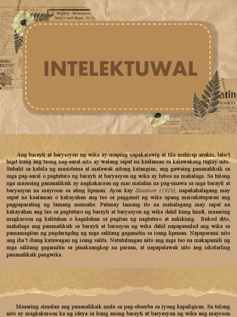 INTELEKTUWAL | PDF